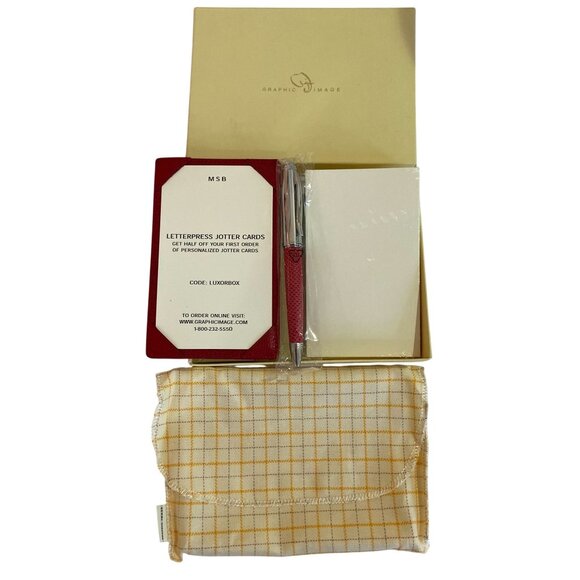 Graphic Image | Office | Graphic Image Goatskin Leather Jotter And Pen ...